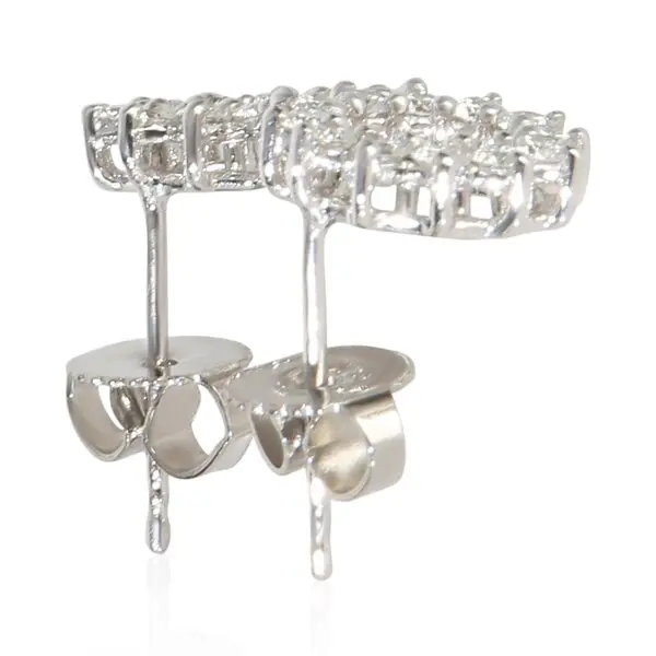 Tiffany & Co. Diamond Open Circle Earrings