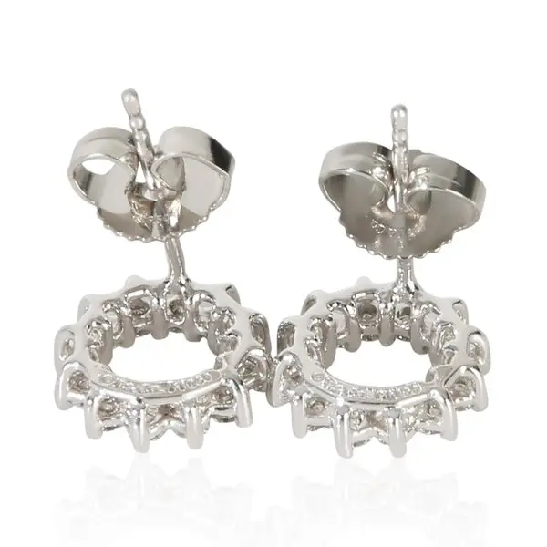 Tiffany & Co. Diamond Open Circle Earrings