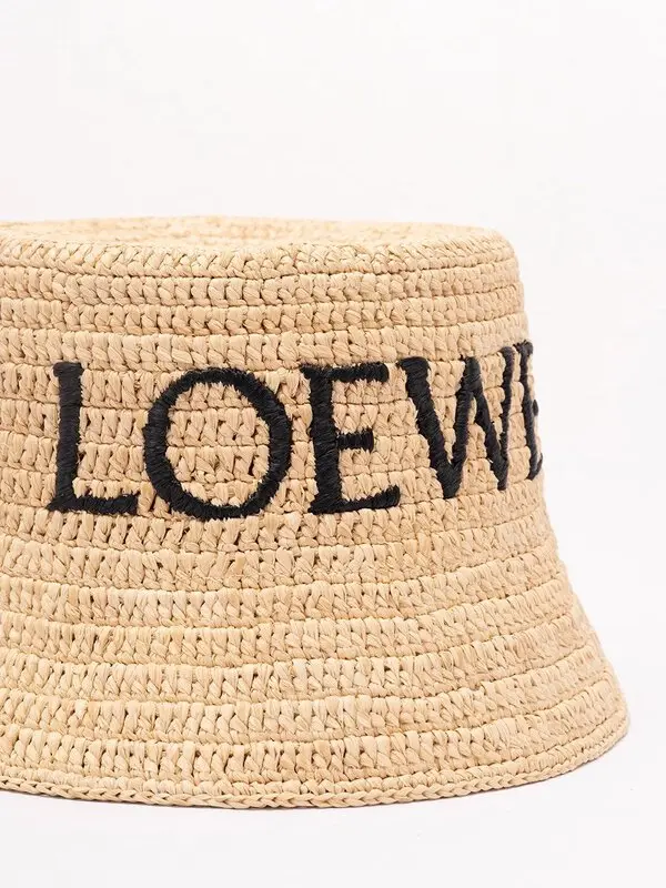 Loewe Raffia Bucket Hat - Multicolor