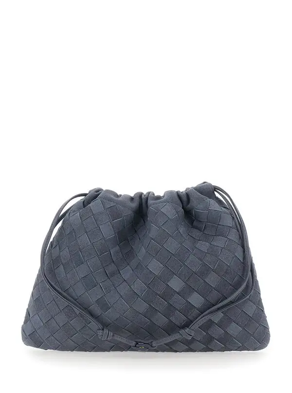 Bottega Veneta Suede Shoulder Bag With Drawstring Closure - Multicolor
