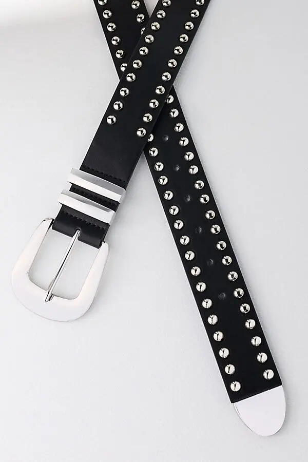 PETIT MOMENTS Double Barrel Studded Belt