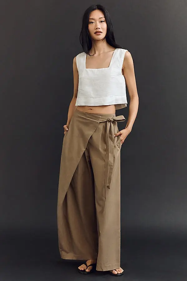 WHITEROOM + CACTUS Wrap Side-tie Pants