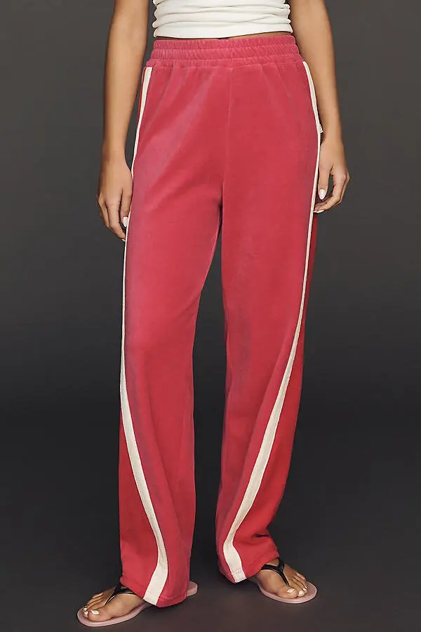 ARAMINTA JAMES Velour Splice Track Pants