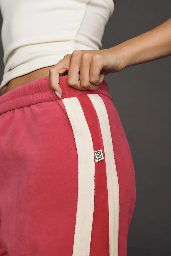 ARAMINTA JAMES Velour Splice Track Pants
