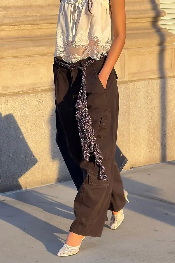 Chan Luu Frge Skny Scarf - Blue Dot