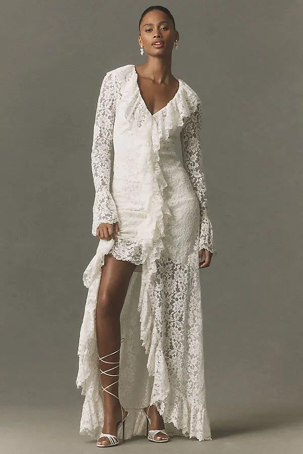 DE LA VALI Clementina Maxi Dress - Ivory
