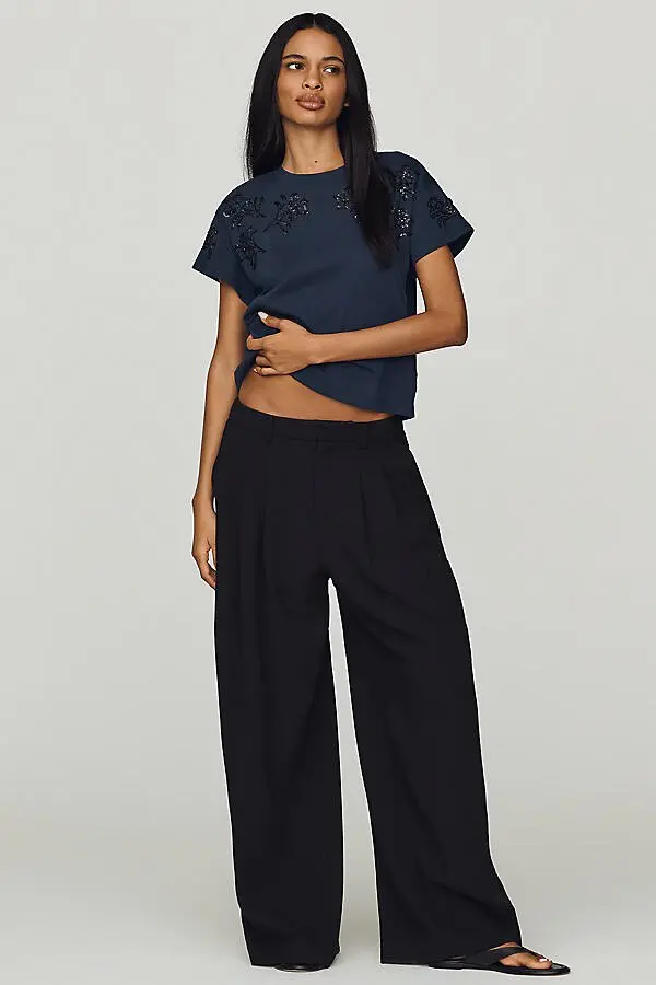 Rag & Bone Beaded Floral Top