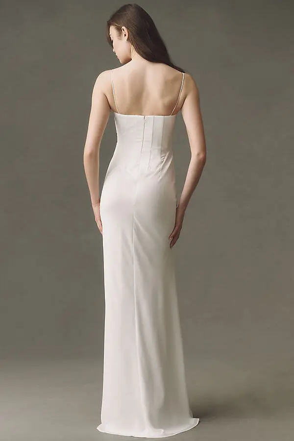 SAU LEE Neyla Chiffon Maxi Dress