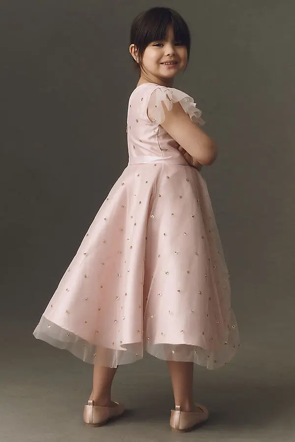 GIÓ BESPOKE Giaci Puuff Sleeve Midi Dress