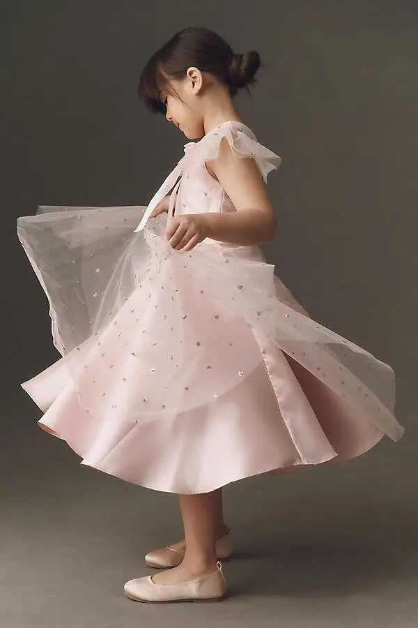GIÓ BESPOKE Giaci Puuff Sleeve Midi Dress