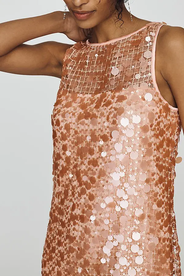 Saylor Kitty Sequ Mi Dress