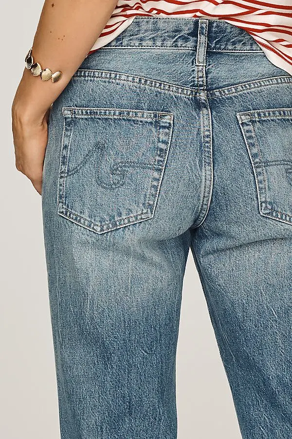 Ag Brley Mid-rise Straight Jeans