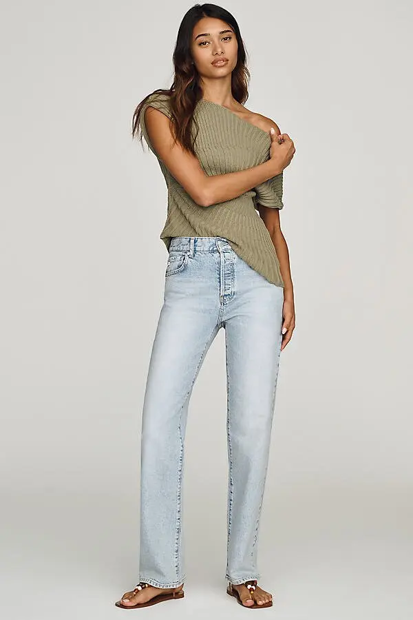 Ag Sydney High-rise Straight-leg Jeans - Highway