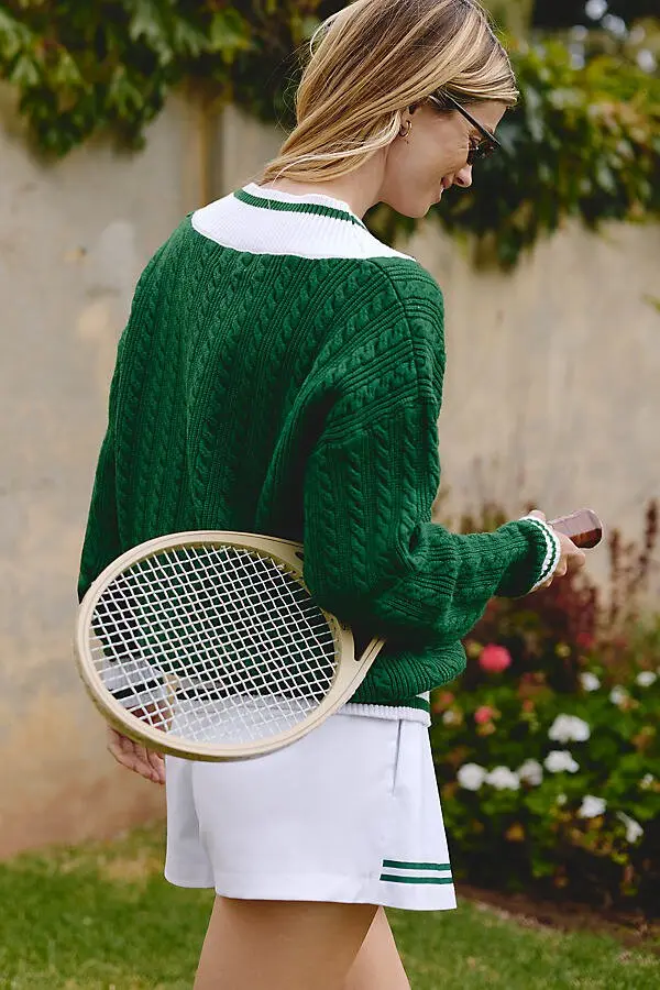 Beach Riot Montana Cable Knit Pullover Sweater