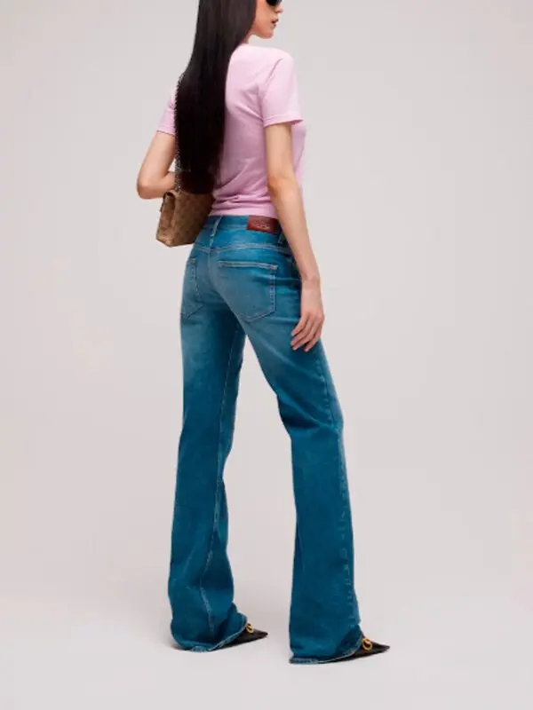 Gucci Low Rise Flare Pants - Multicolor