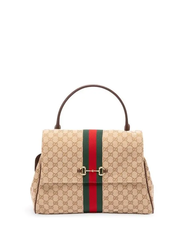 Gucci Horsebit Web` Handbag - Multicolor