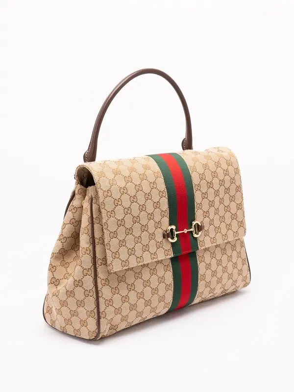 Gucci Horsebit Web Handbag