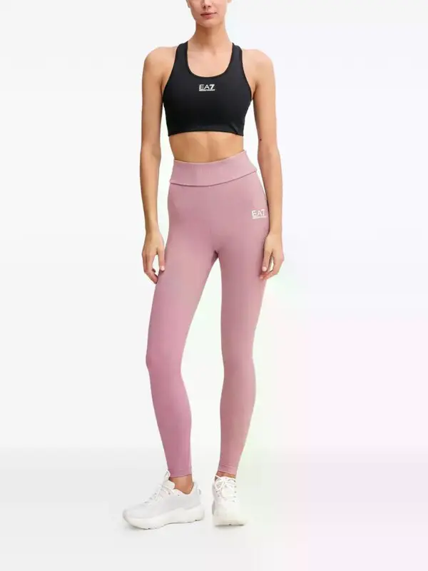 EA7 Logo-print Leggings - Pink