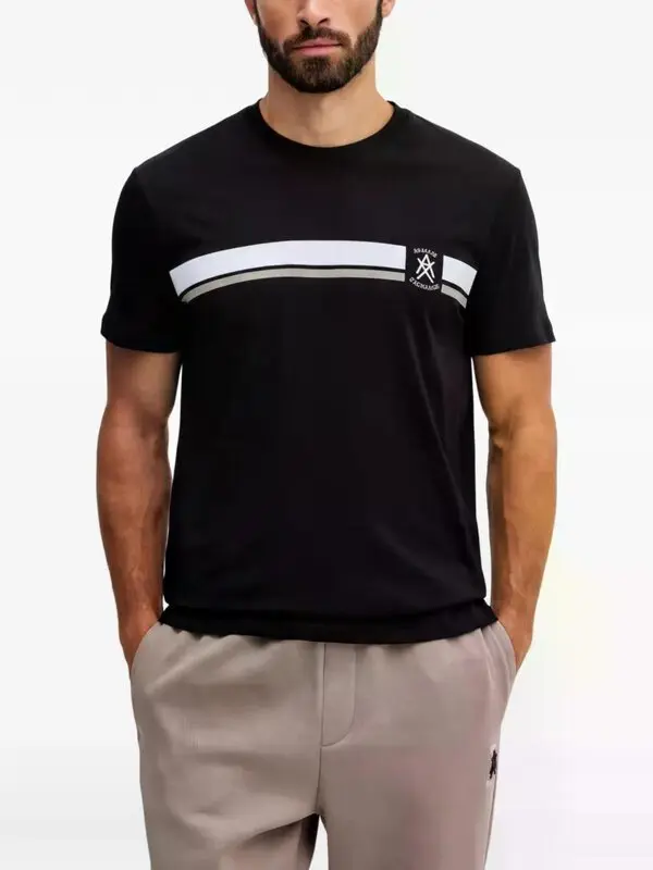 Armani Exchange Logo-detail T-shirt - Black
