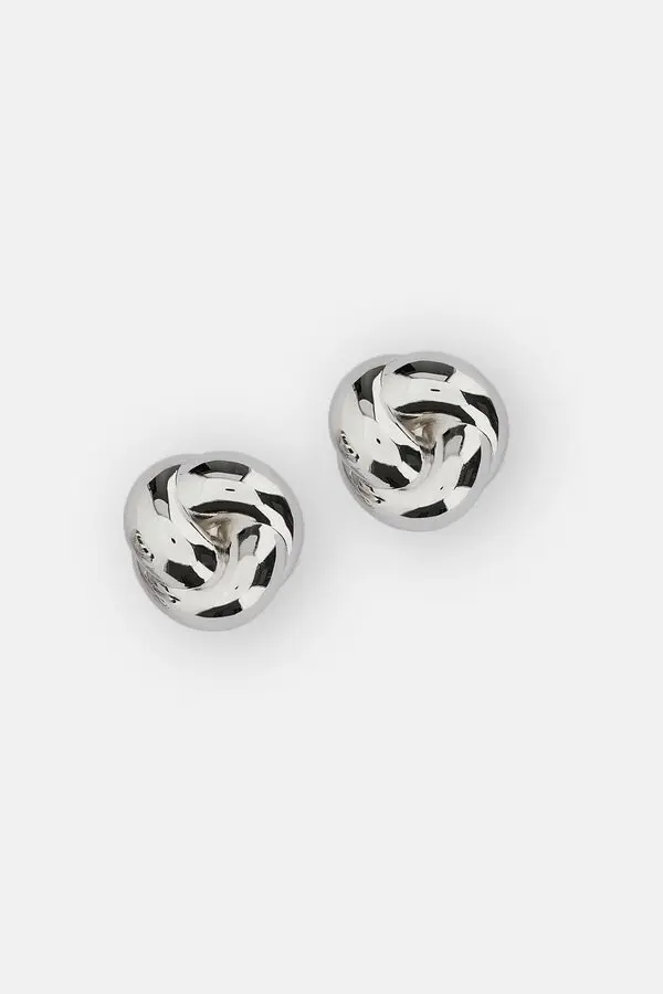 SELF-PORTRAIT Knotted Earrings - Argento