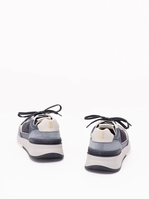 Brunello Cucinelli Calf Leather Lace Up Sneakers
