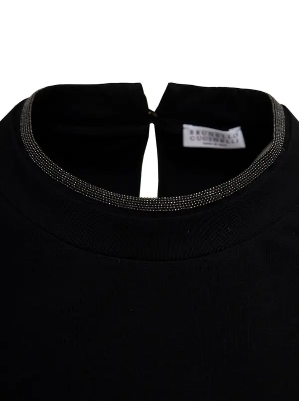Brunello Cucinelli Cotton Monile T-shirt - Black