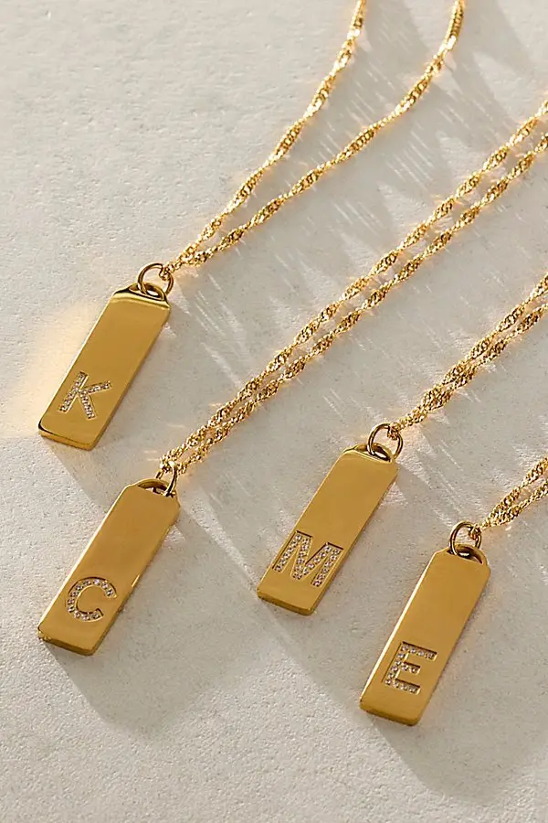 BRENDA GRANDS Personalized Tag Necklace - A
