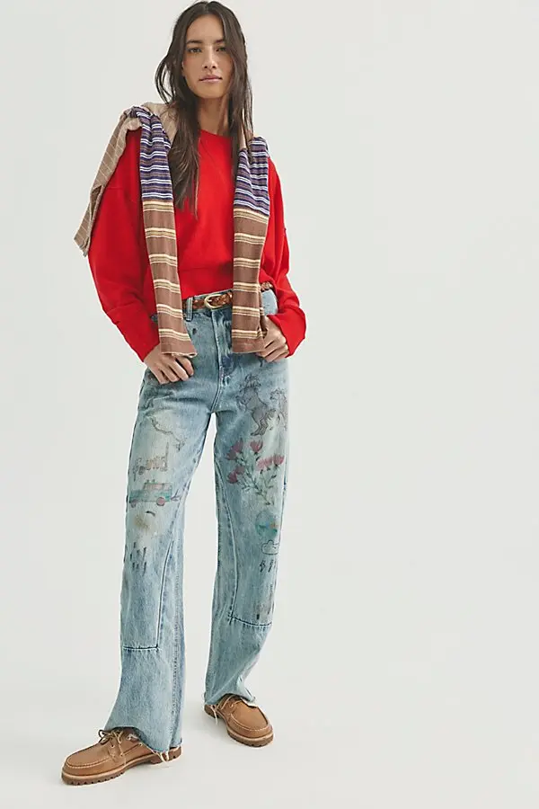 Free People Solstice Cashmere Pullover - Crimson