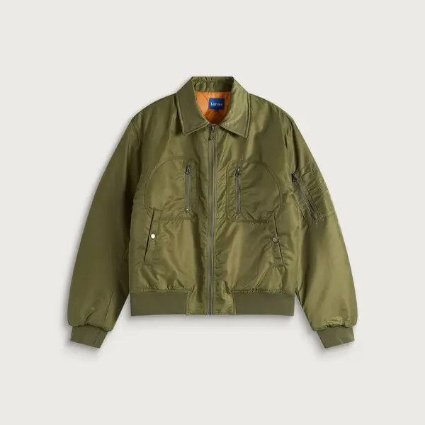 LARRIET Walsh Bomber Jacket - Olive