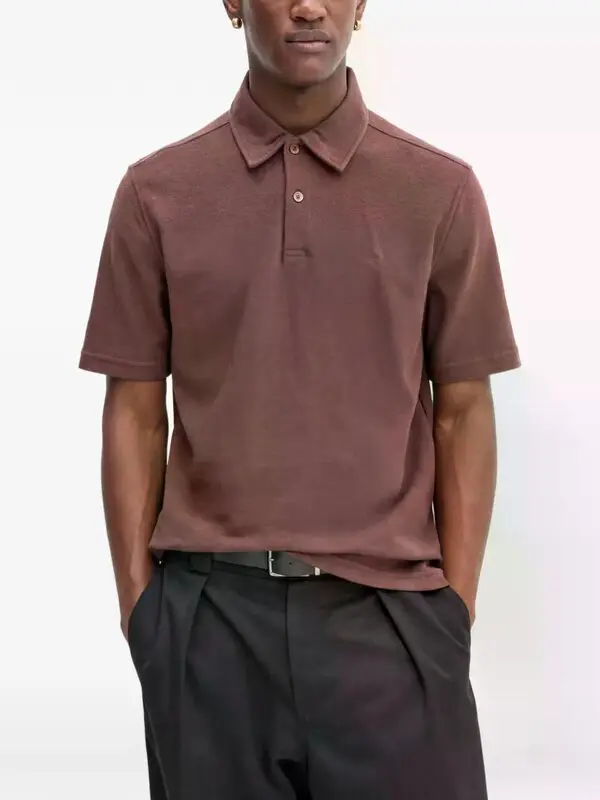 SAMSOE SAMSOE Short-sleeve Polo Shirt - Brown