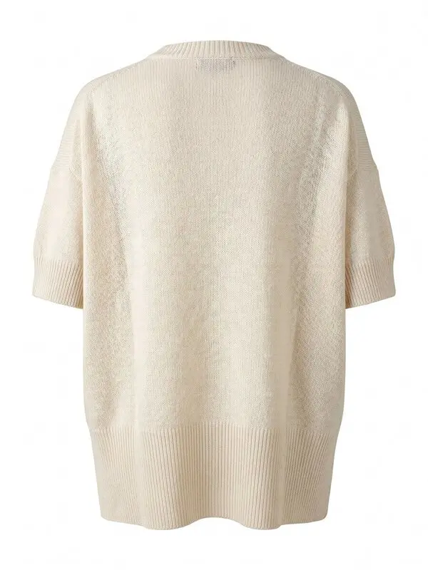 JIL SANDER Crew Neck Cashmere Sweater - Multicolor