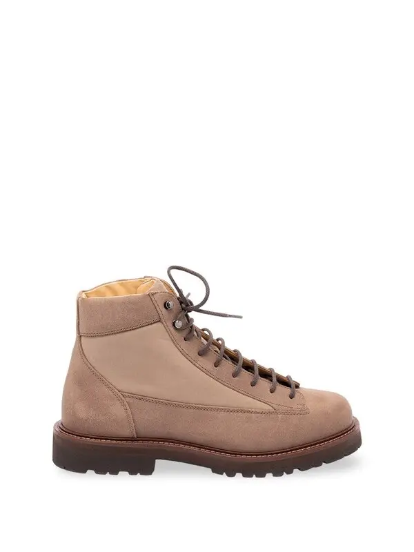 Brunello Cucinelli Calf Leather Lace-up Boots - Multicolor