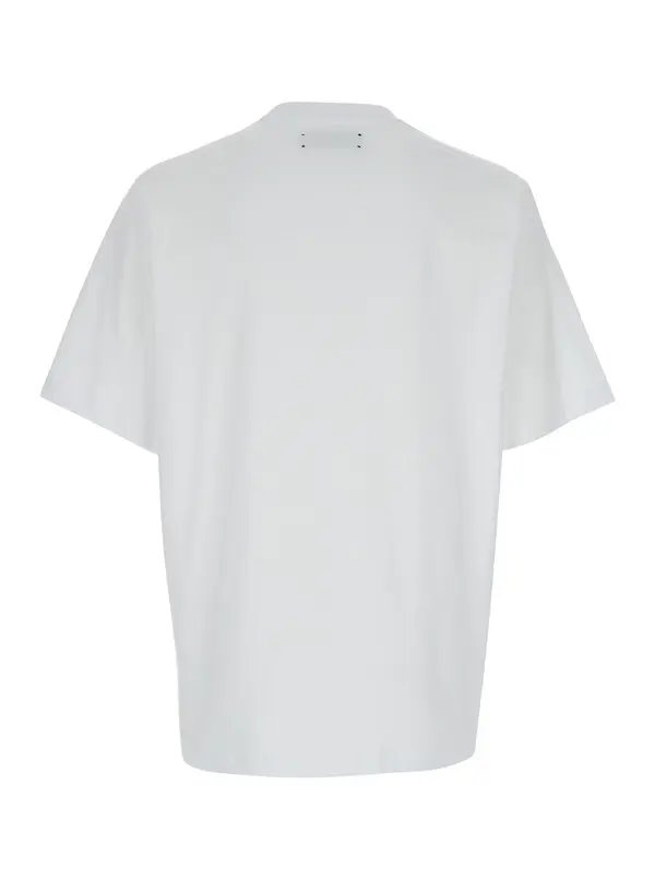 Amiri Crew Neck T-shirt With Logo Lettering Print In Cotton For - Multicolor