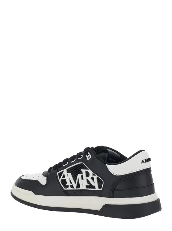 Amiri Low Top Leather And Fabric Sneakers With Logo Detailing - Multicolor