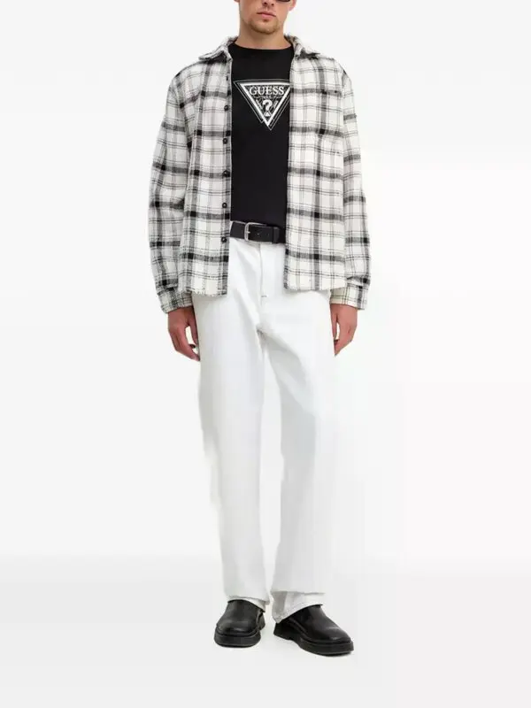 Guess Winston Checked Shirt - Neutrals