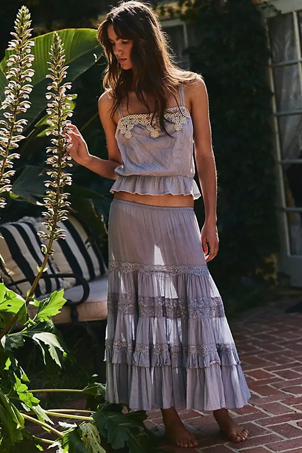 Free People Summer Crush Half Slip - Falling Water
