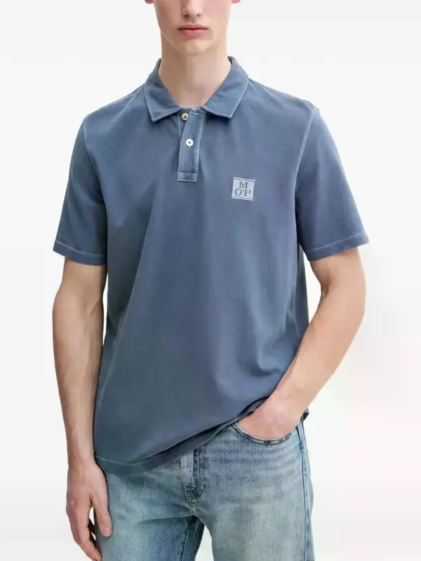 Marc O'polo Logo-detail Polo Shirt - Blue