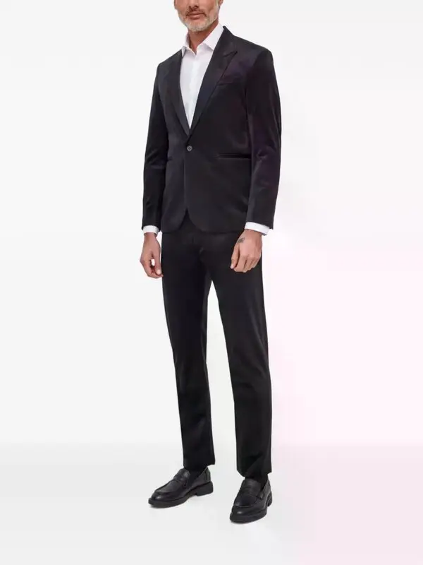 Sisley Velvet-texture Trousers