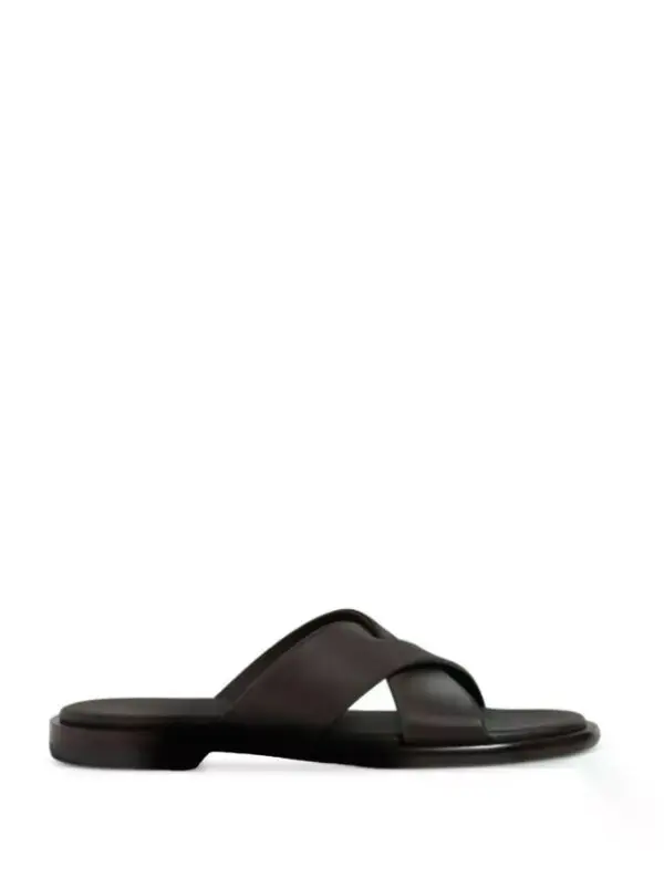 Zegna Crisscross Sandals - Brown