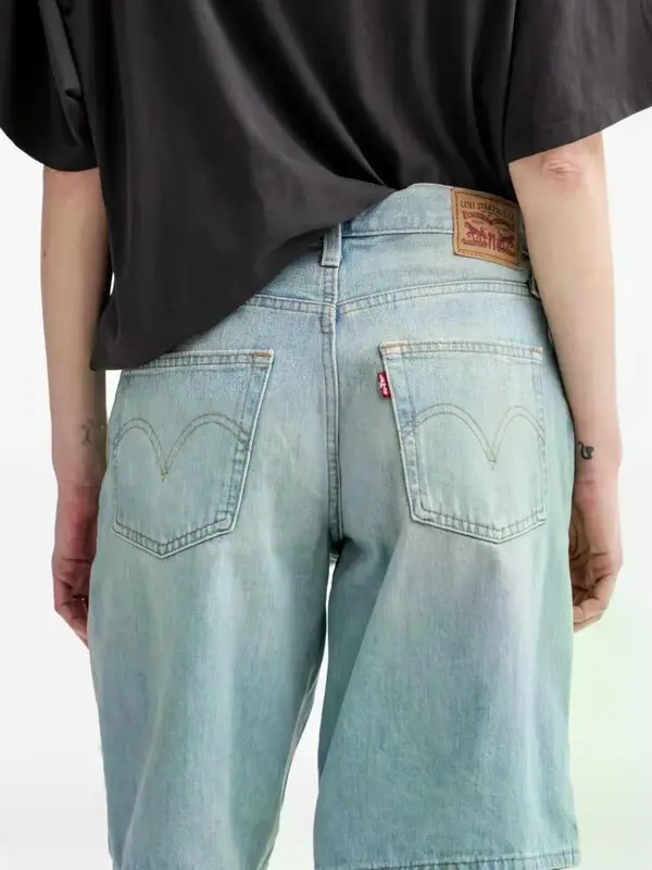 LEVI'S Ripped Effect Denim Shorts