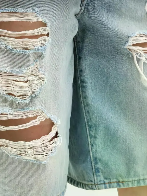 LEVI'S Ripped Effect Denim Shorts