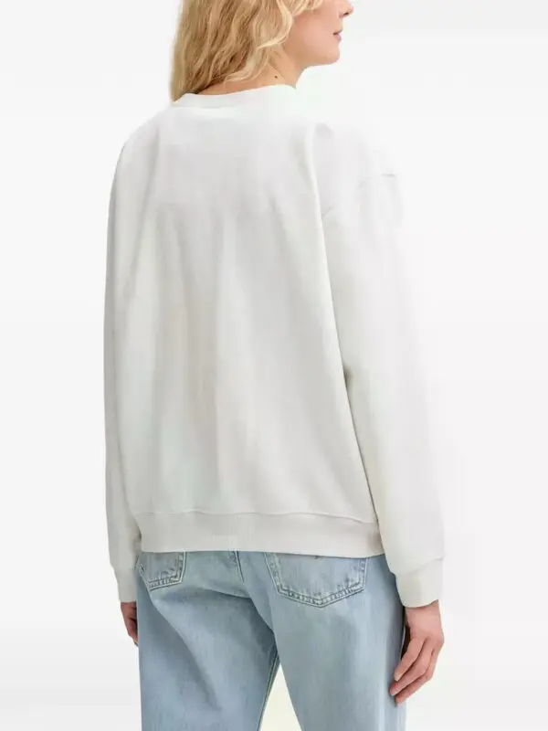 LEVI'S Logo Appliqué Crew Neck Sweatshirt