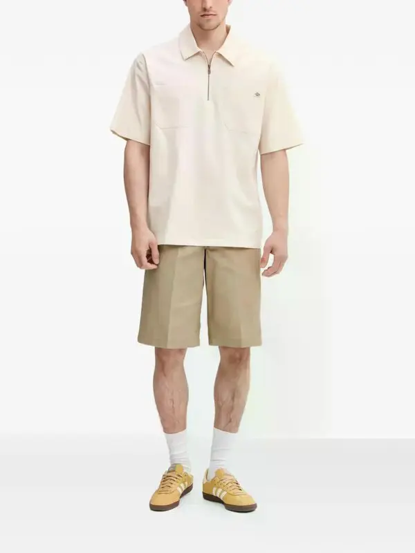 Dickies Half-zip Logo-patch Polo Shirt