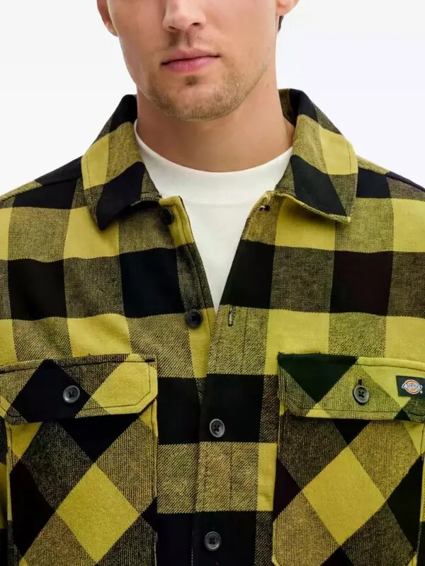 Dickies Check-pattern Chest-pocket Shirt