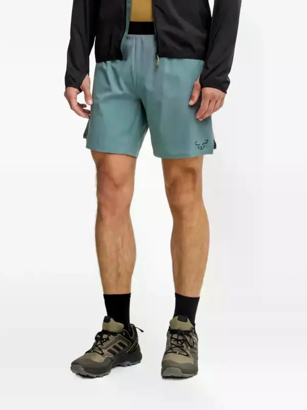 DYNAFIT Logo Print Perforated Shorts