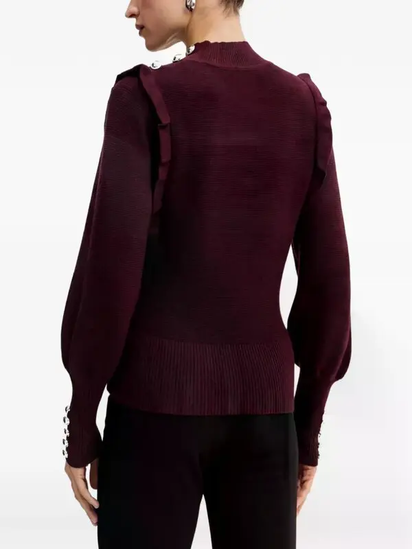 MORGAN Ruffled Button Knitwear
