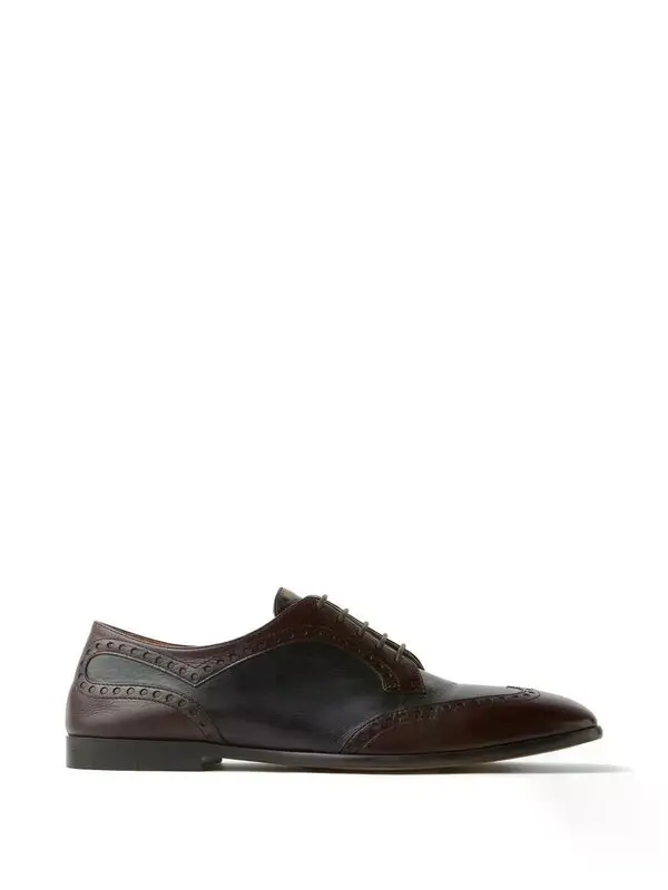 Versace Mick Leather Derby Shoes