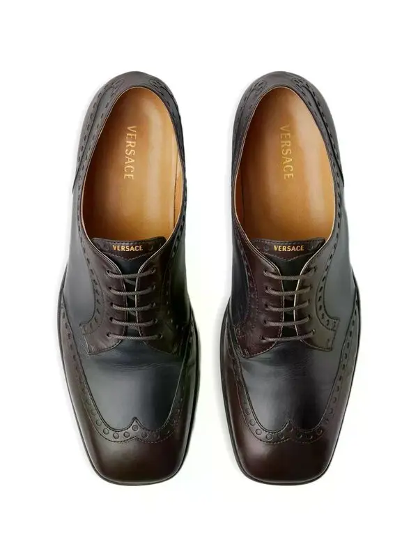 Versace Mick Leather Derby Shoes
