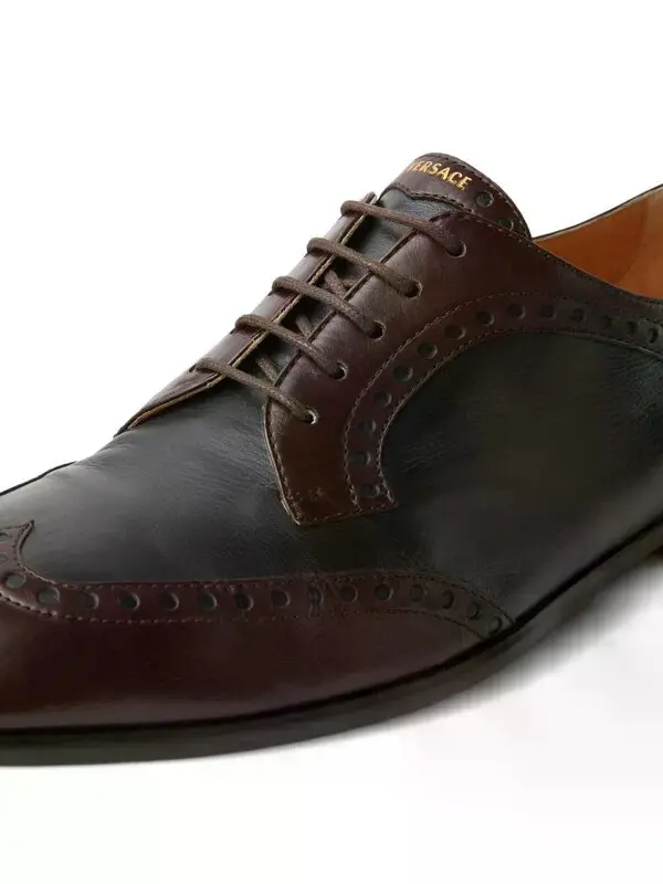 Versace Mick Leather Derby Shoes