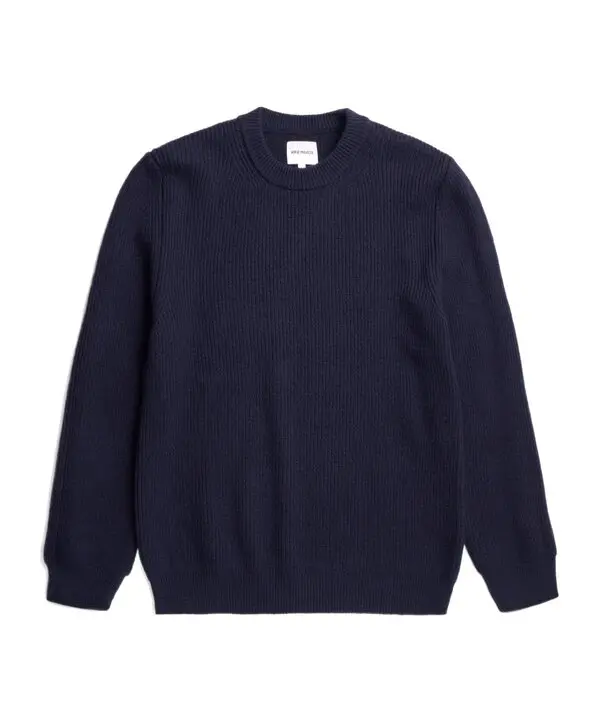Norse Projects Wool Blend Crew Neck Sweater - Black
